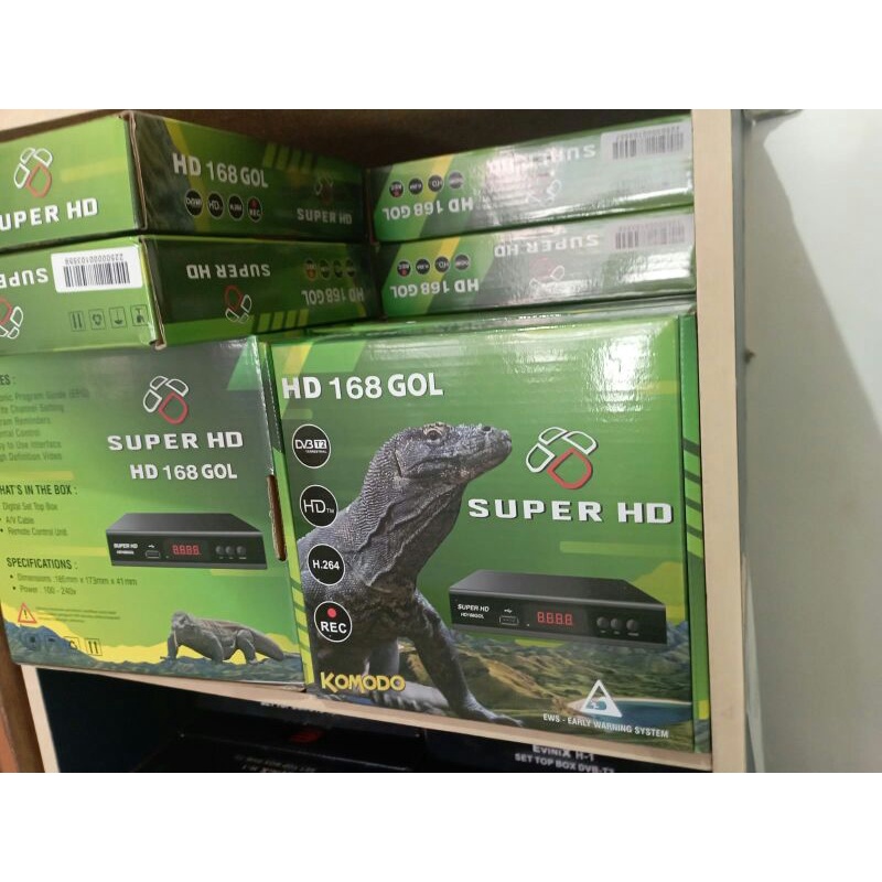 Jual STB SUPER HD 168 GOL KOMODO | Shopee Indonesia