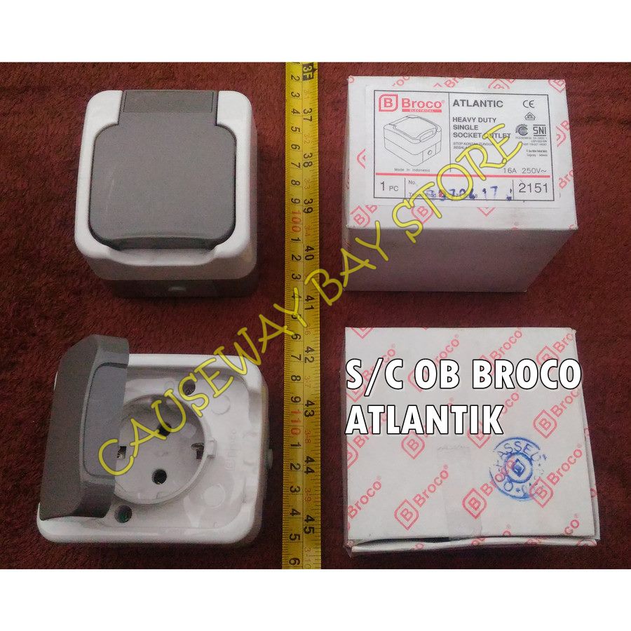 Jual STOP KONTAK OB BROCO ATLANTIC 2151 | Shopee Indonesia