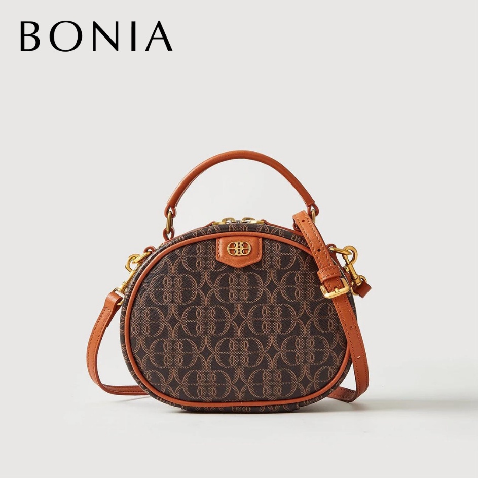 Jual Bonia - La Luna Monogram Round Crossbody Bag | Shopee Indonesia