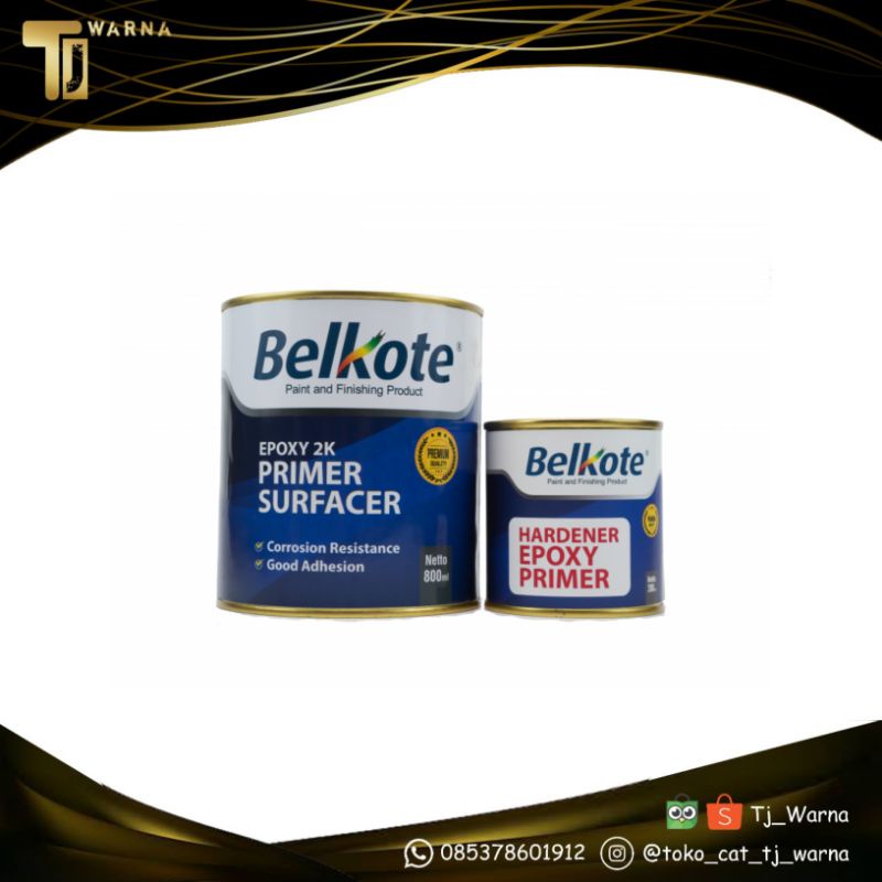 Jual Epoxy Belkote Primer Surfacer 2K Biru | Shopee Indonesia