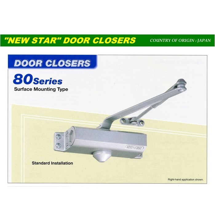 Jual Penutup Pintu New Star 83 Silver Door Closer - Made in Japan ...