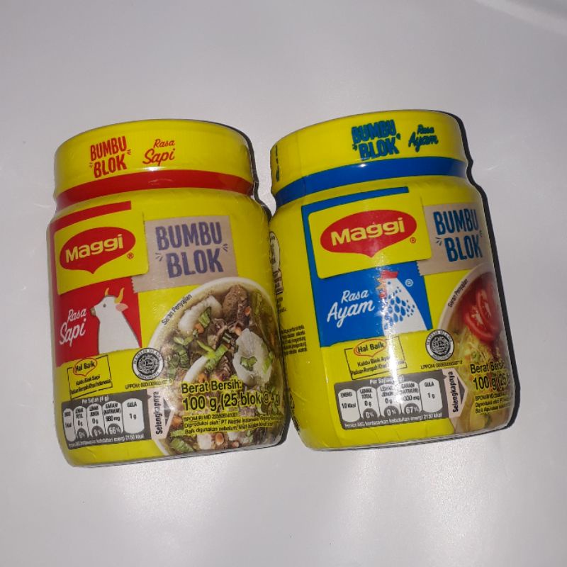Jual maggi blok bumbu kaldu penyedap rasa sapi dan ayam | Shopee Indonesia