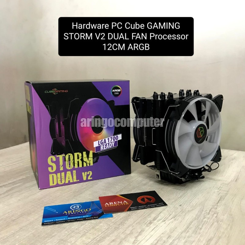 Jual Hardware PC Cube GAMING STORM V2 DUAL FAN Processor 12CM ARGB | Shopee Indonesia