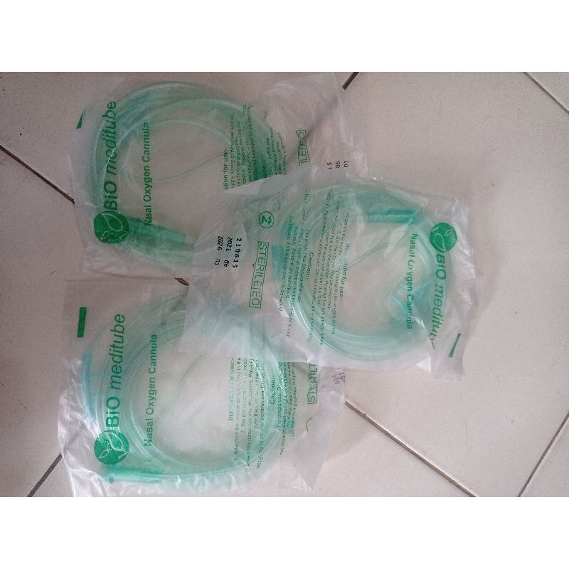 Jual selang nasal canula adult meditube/selang nasal oksigen murah ...
