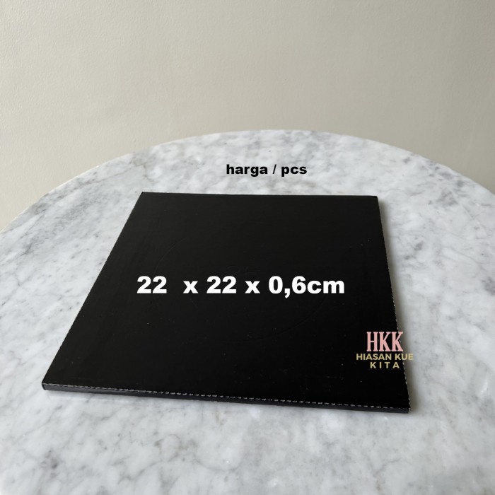 Jual Tatakan Alas Kue Cake Board Hitam Polos ukuran 22 cm | Shopee ...