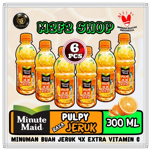 Jual Minute Maid Pulpy Orange | Jeruk Botol Pet - 300 ml (Kemasan 6 Pcs ...