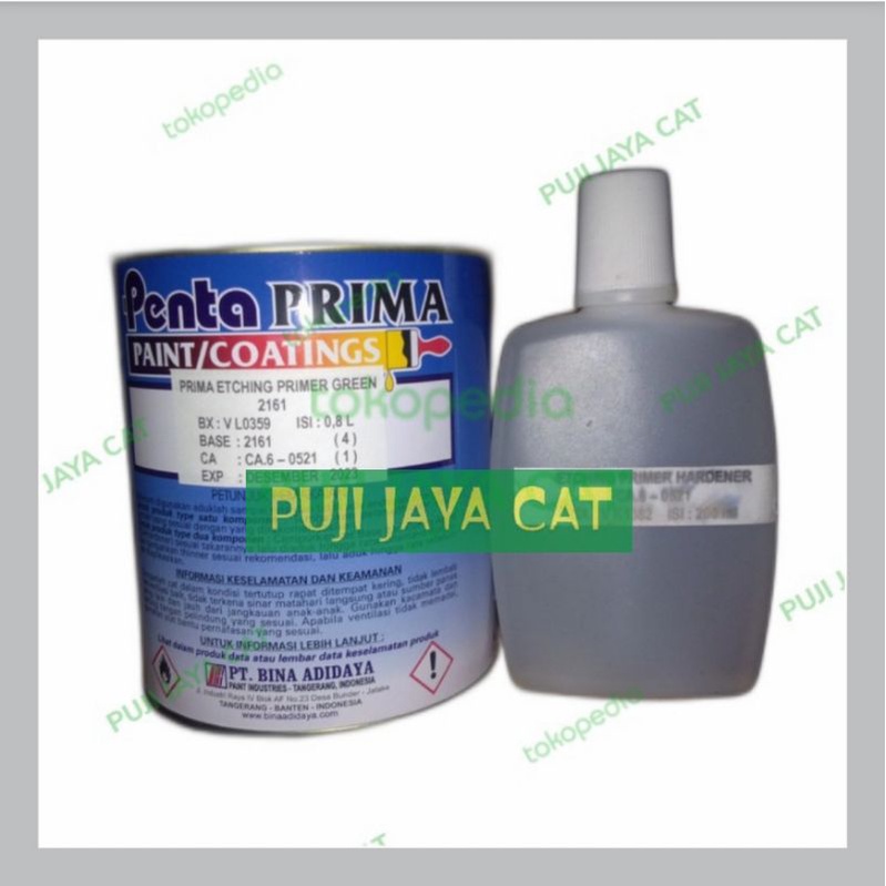 Jual ETCHING PRIMER CAT DASAR BESI GALVANIS 1Lt set Penta Prima ...