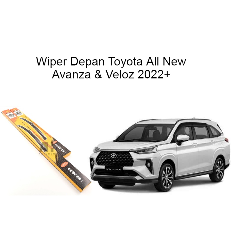 Jual Wiper Depan Toyota All New Avanza & Veloz 2022+ - NWB Hybrid Frameless Japan 24 16 | Shopee ...