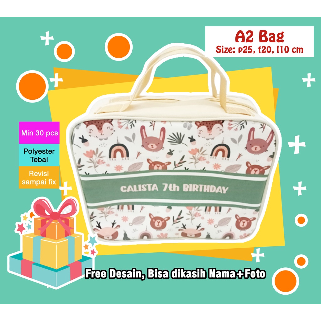 Jual [A2 BAG DIOR] TAS ULANG TAHUN ANAK CUSTOM SOUVENIR ULANG TAHUN ...