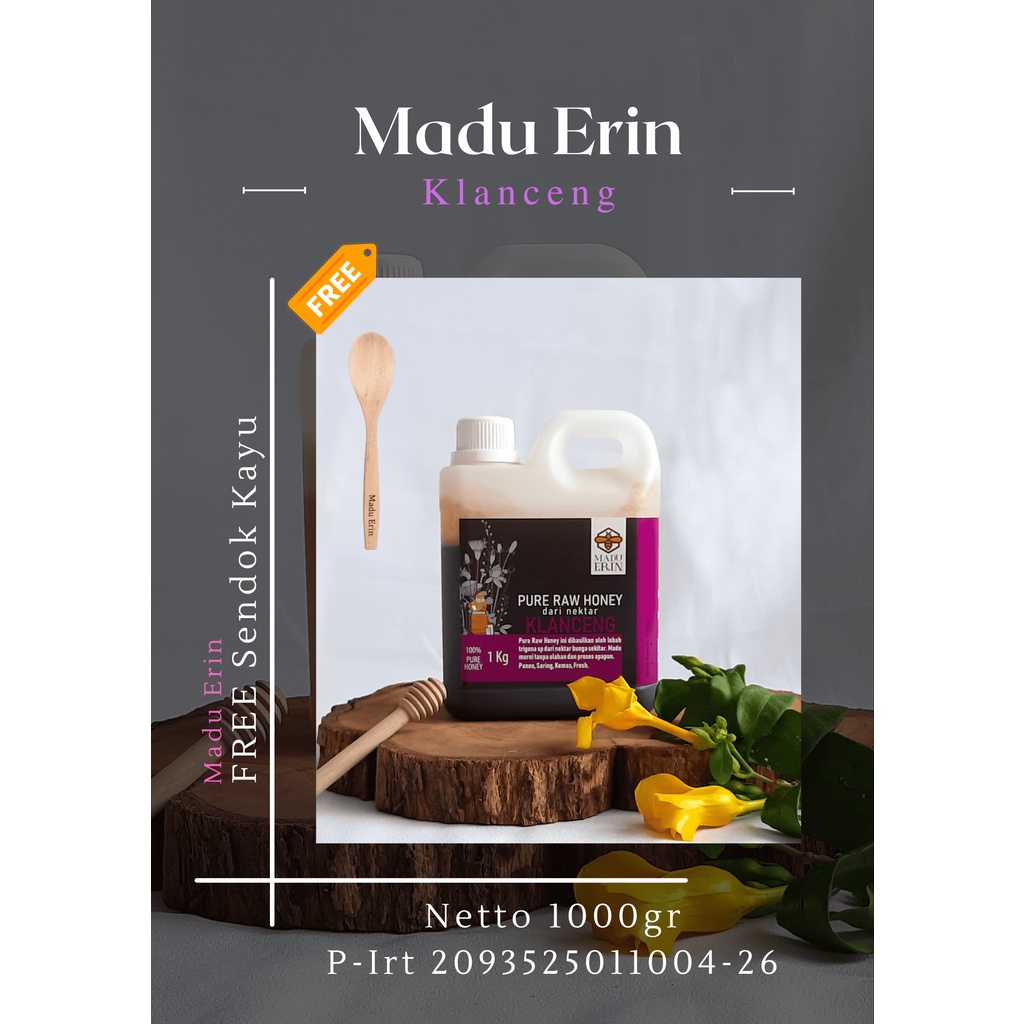 Jual Madu Asli 1kg Nektar Bunga, terbukti uji Lab standar SNI | Madu ...