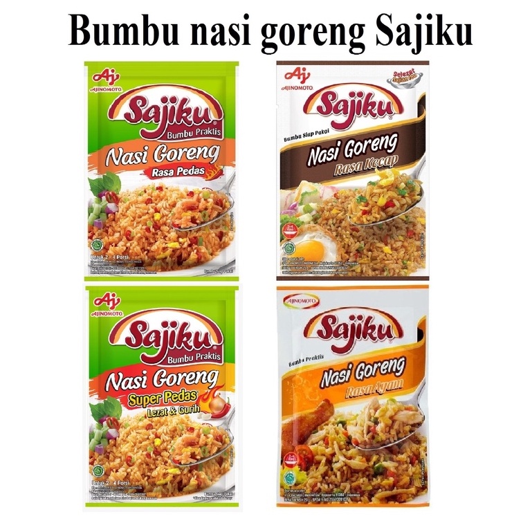 Jual Sajiku Bumbu masak instant nasi goreng ayam, nasgor kecap dan ...