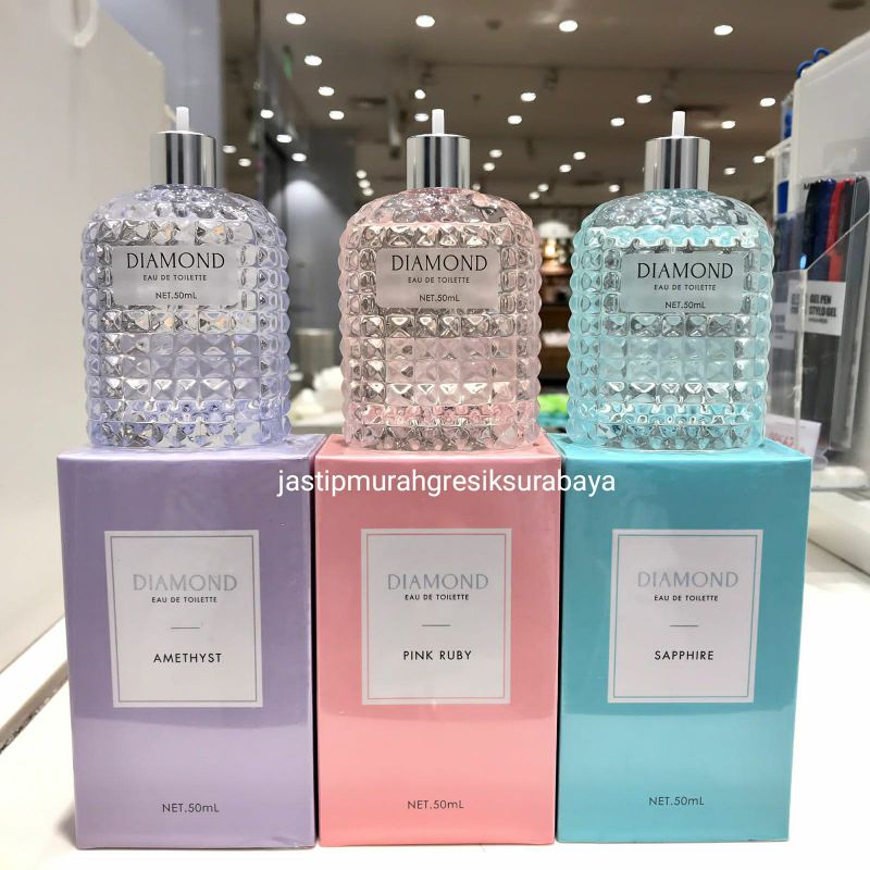 Jual PARFUM DIAMOND MINISO EAU DE TOILETTE PARFUM MINISO 50ML PINK RUBY ...