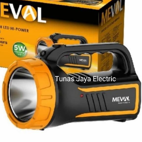 Jual MEVAL Senter LED Charge 5W HI-POWER (20 Jam pemakaian) | Shopee ...