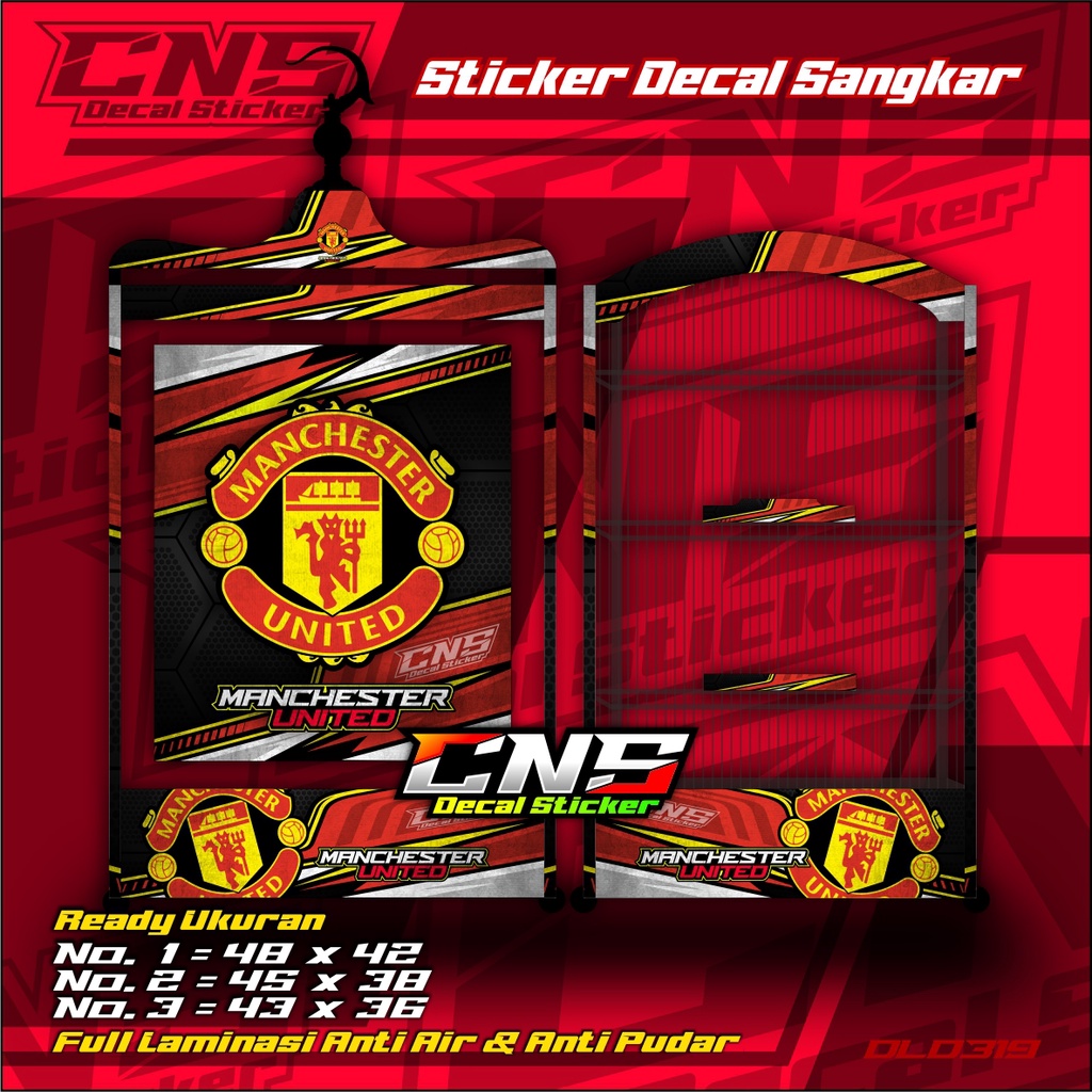 Jual Stiker Decal MANCHESTER UNITED CNS ORIGINAL DESIGN Sangkar Burung ...