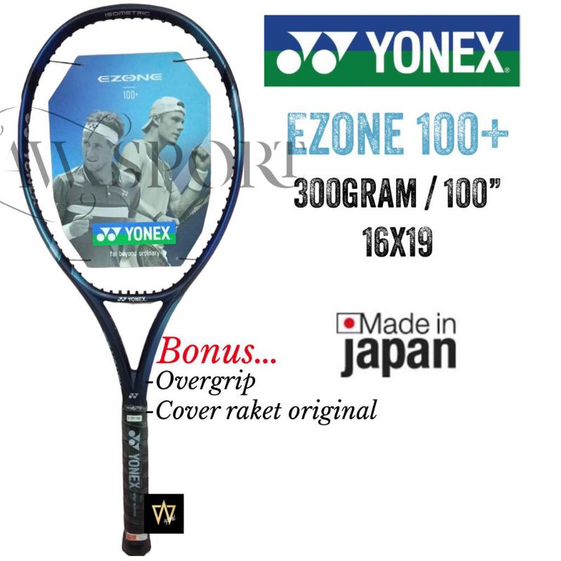 Jual Raket Tenis Yonex EZONE 100+ 2022 Sky Blue Berat : 300g Original | Shopee Indonesia