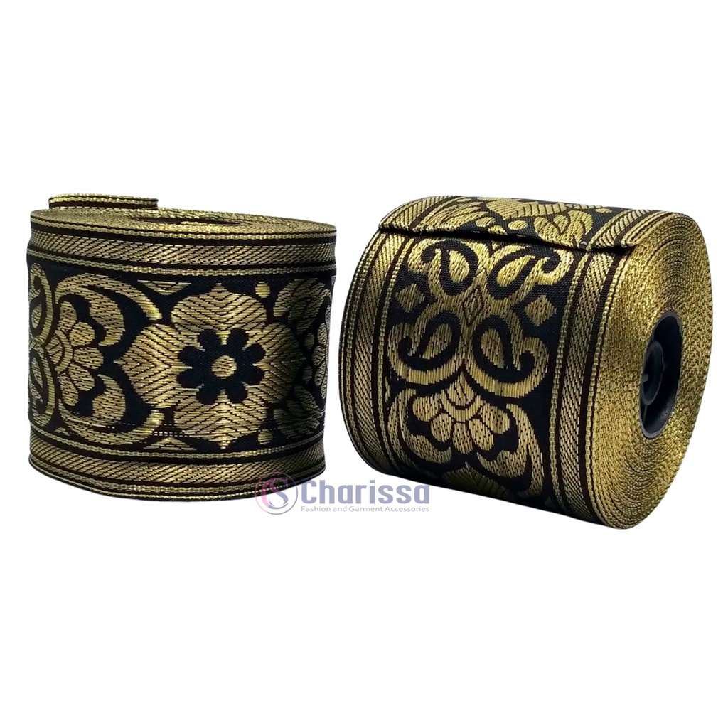 Jual [Meteran] Pita udeng / pita saput / pita motif / renda tepi motif ...