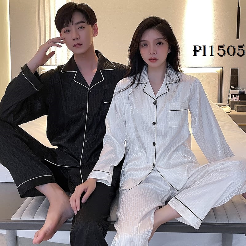 Jual PIYAMA COUPLE SATIN PI1505 | Shopee Indonesia