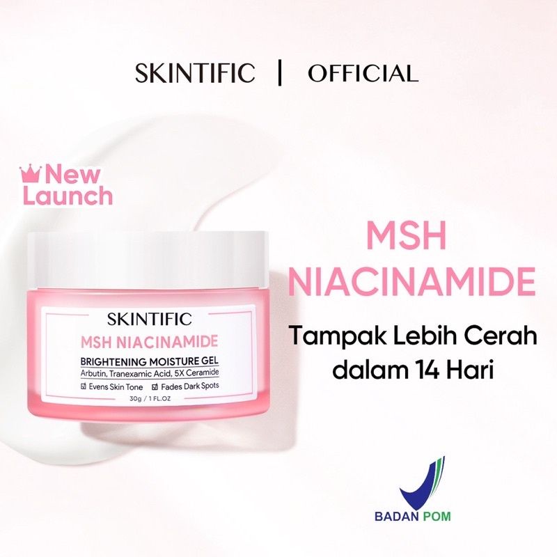 Jual 🪷Lotus.Cos🪷SKINTIFIC MSH NIACINAMIDE BRIGHT MOIST GEL 30G | Shopee ...