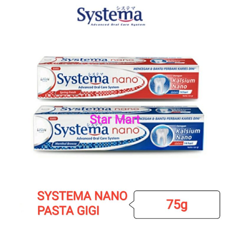 Jual Systema Nano Pasta Gigi 75g | Shopee Indonesia