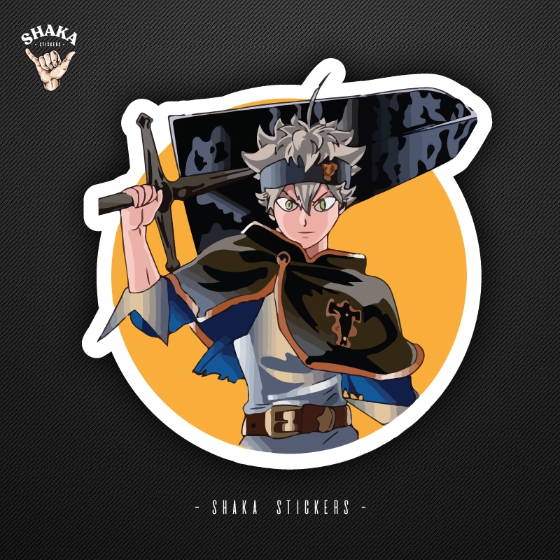 Jual Stiker Anime Black Clover Asta Anti Magic Sticker Anti Air Murah ...
