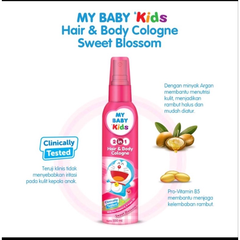 Jual MY BABY Kids 2 in 1 Hair & Body Cologne Doraemon 100mL - Parfum ...