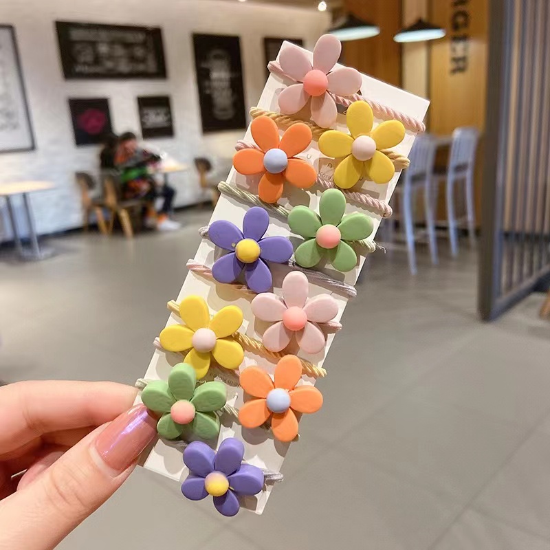 Jual 10PCS Set Ikat Rambut Anak Icon Karakter / Ikat Rambut Karet Anak ...