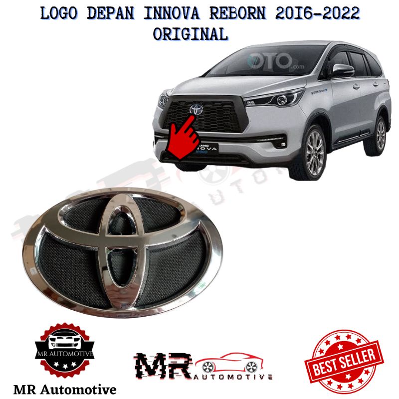 Jual Emblem Logo Depan Toyota Innova Reborn 2016-2022 Original | Shopee ...
