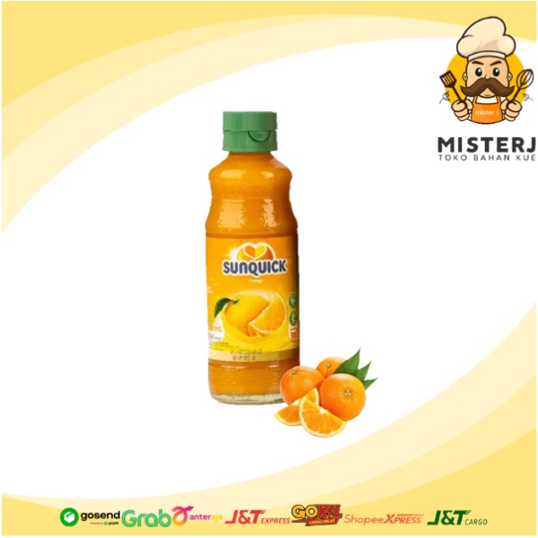 Jual Sunquick Orange Squash 300ml + BUBBLE WRAP | Sunquick Sirup Rasa ...