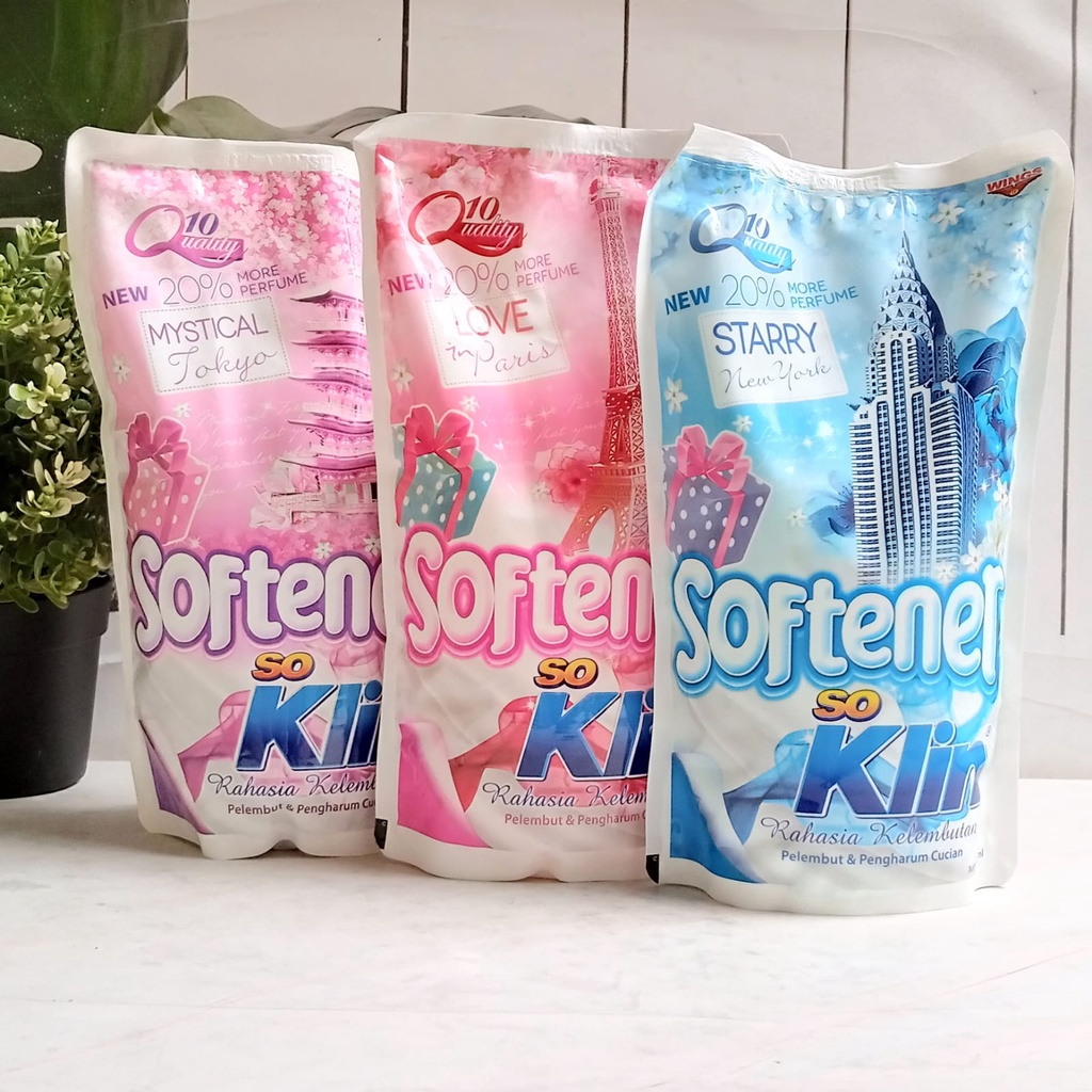 Jual So Klin Softener Pelembut Pouch 820ml | Shopee Indonesia