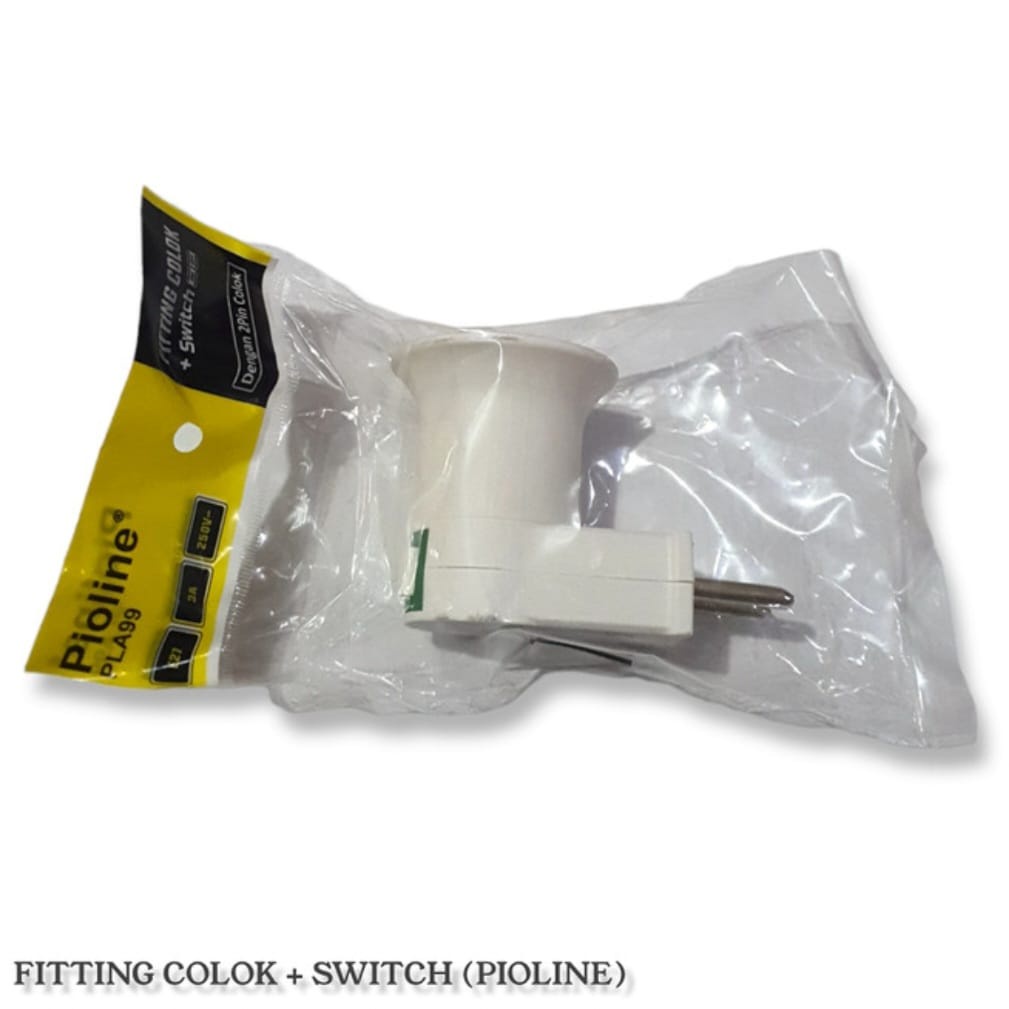 Jual Fitting Colok + Switch On/Off Pioline | Shopee Indonesia