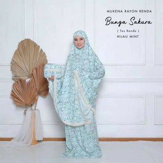 Jual (COD)"ROK POLOS" Mukena Dewasa Traveling Gina renda kecil(rok ...