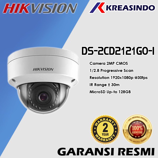 Jual Hikvision DS-2CD2121G0-I IPCam / IP Camera CCTV 2mp Indoor Garansi Resmi | Shopee Indonesia