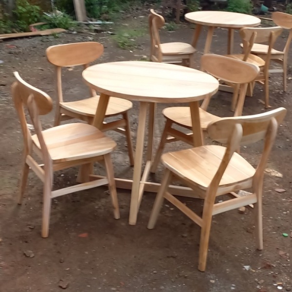 Jual Meja Kursi Cafe Minimalis/Meja Cafe Bulat | Shopee Indonesia
