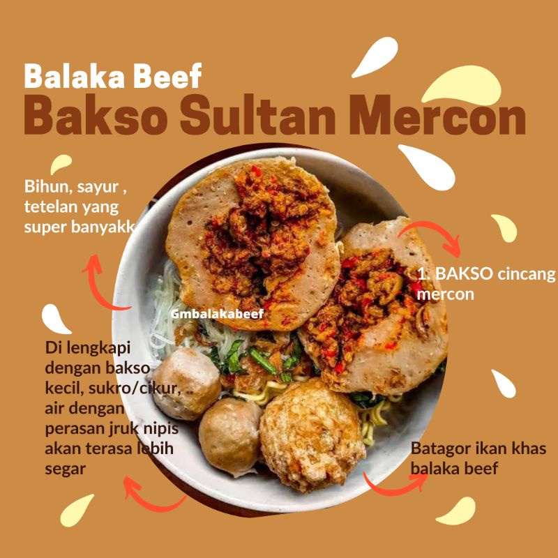 Jual BAKSO TETELAN SULTAN MERCON Balaka Beef | Shopee Indonesia