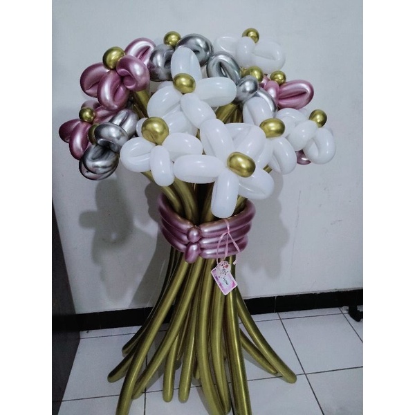 Jual {ready} Balon bunga wisuda graduation tangkai panjang birthay ...