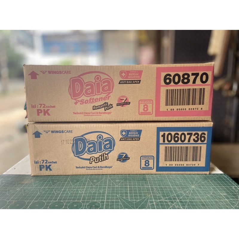 Jual Deterjen Bubuk DAIA KETENGAN 1000 / DUS / 72 Sachet | Shopee Indonesia