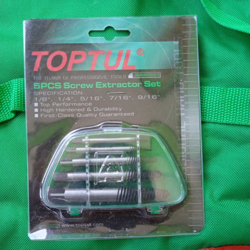 Jual ALAT PEMBUKA BAUT PATAH TOPTUL SCREW EXTRACTOR JGAW 0501 | Shopee ...