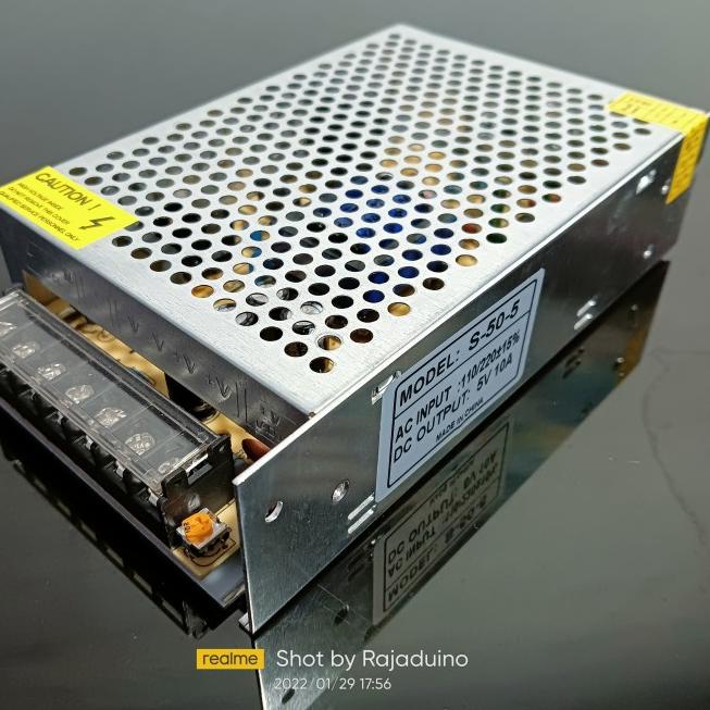 Jual Power Supply 5V 10A Switching PSU SMPS Adaptor Running Text Videotron | Shopee Indonesia