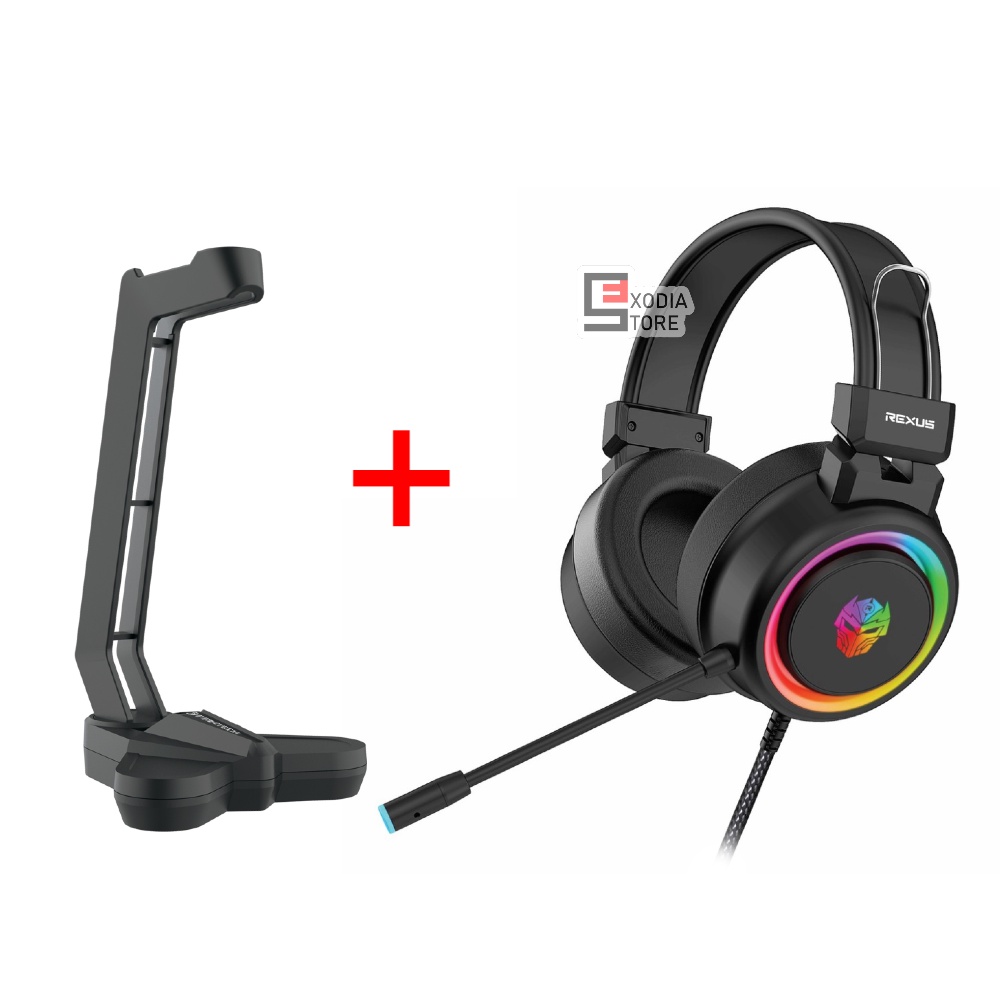 Jual Headset Gaming RGB Rexus Vonix F30 with Headset Stand TOWER AC3001 ...
