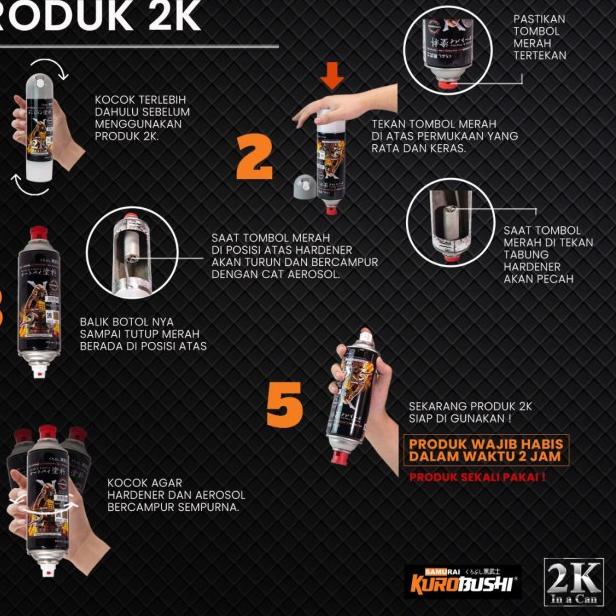 Jual Epoxy Besi 2K06 Samurai Paint 400ml Silver [2 Komponen 1 Kaleng ...