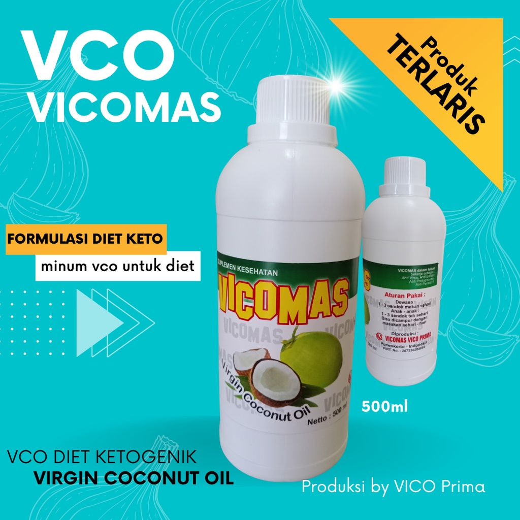 Jual Aturan Minum Vco Untuk Diet | Vco Vicomas | Ukuran 500ml | Shopee ...