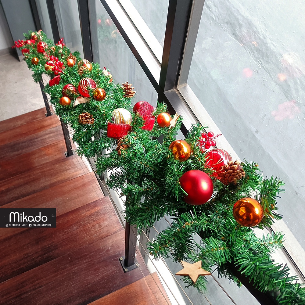 Jual Christmas Garland / Garland Daun Natal | Shopee Indonesia