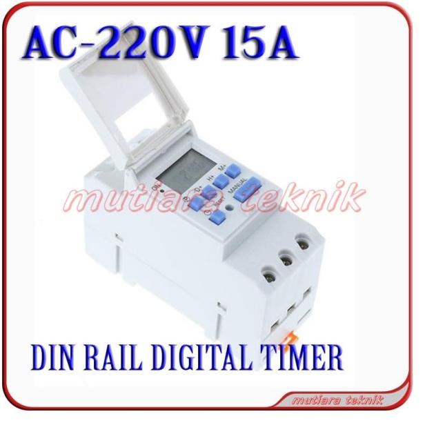 Jual Digital Programmable Timer Switch Din Rail Model MCB | Shopee ...