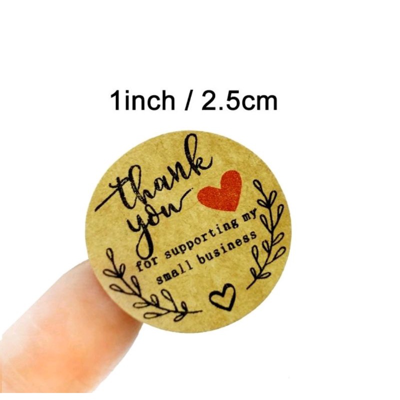 Jual Stiker Coklat Ucapan Terima Kasih Sticker Thank You For Supporting ...