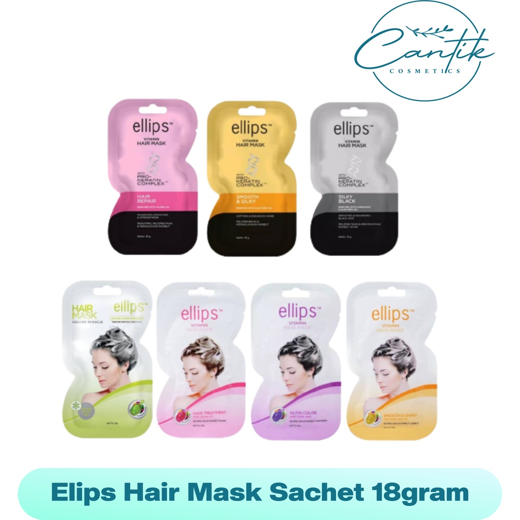 Jual Ellips Hair Mask Sachet 18gram (GROSIR) | Shopee Indonesia