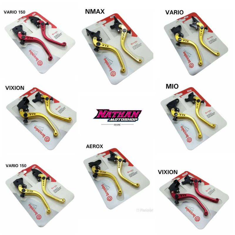 Jual handle cnc model ktc brembo handle rem stalan aerox Mio Vario 150 ...