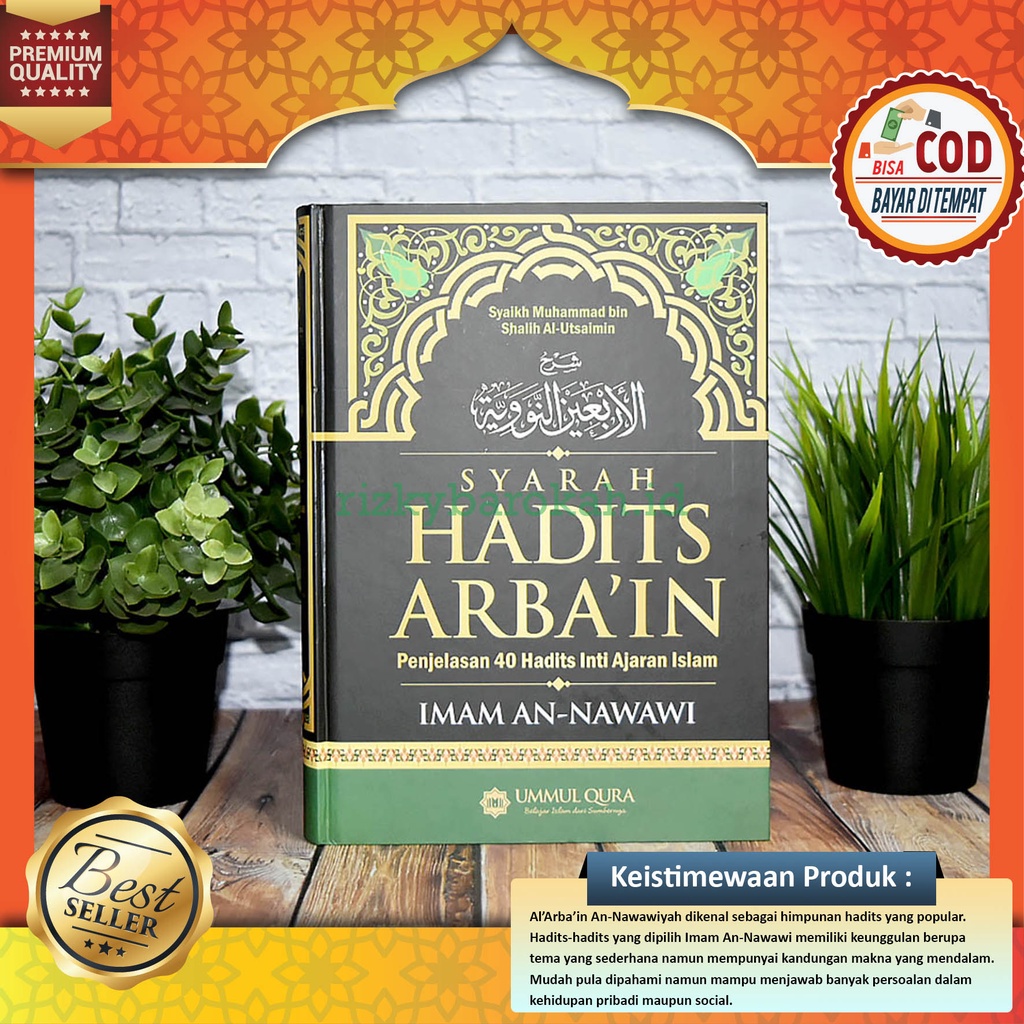 Jual Syarah Hadits Arbain Imam An Nawawi ORIGINAL, Kitab Syarah Hadis Arbain An-Nawawiyah Syaikh ...