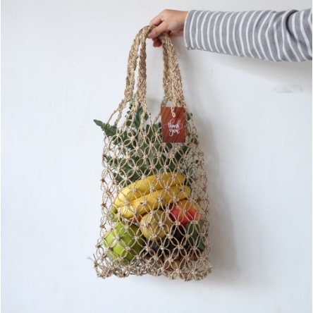 Jual HOMIE Tas Rajut Anyam / Tas Belanja Sigres / Tas Seagrass ...