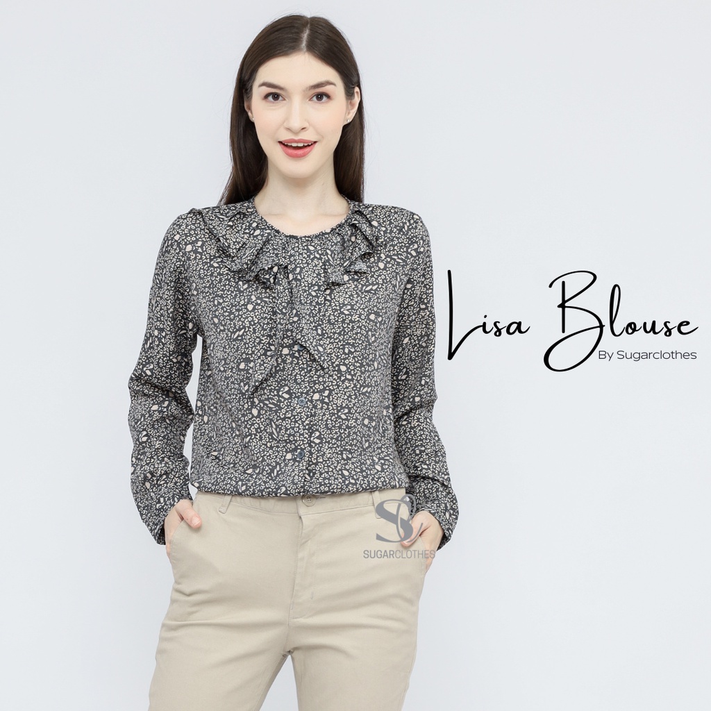 Jual Lisa Blouse Motif Choco | Shopee Indonesia
