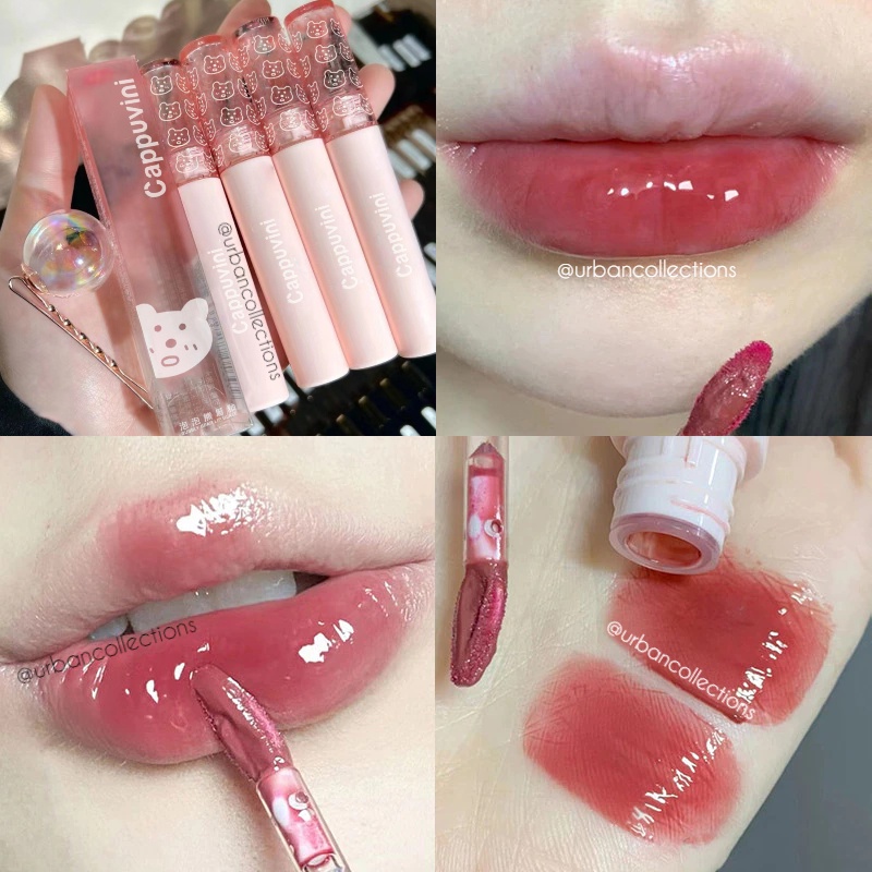 Jual Cappuvini Glass Lipgloss Korean Lip Gloss Water Lipgloss Mirror